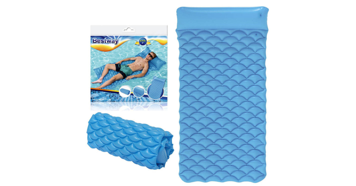 Felfújható gumimatrac 213x86 cm BESTWAY 44020 - kék | Felfújható ...