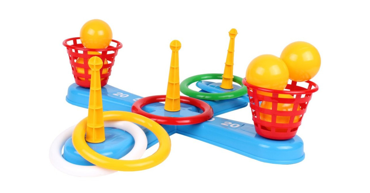 Karika és labda dobálós játék Inlea4Fun SKILL Game | Egyéb kerti ...